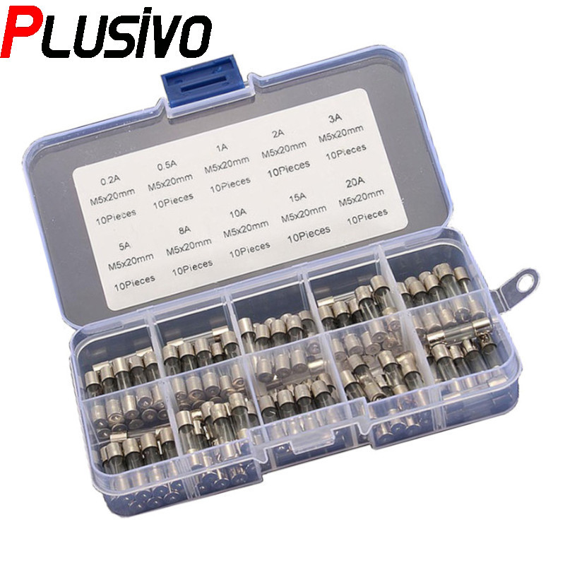 5x20 Mm Fuse Kit 0 2 20 A 100 Pcs 